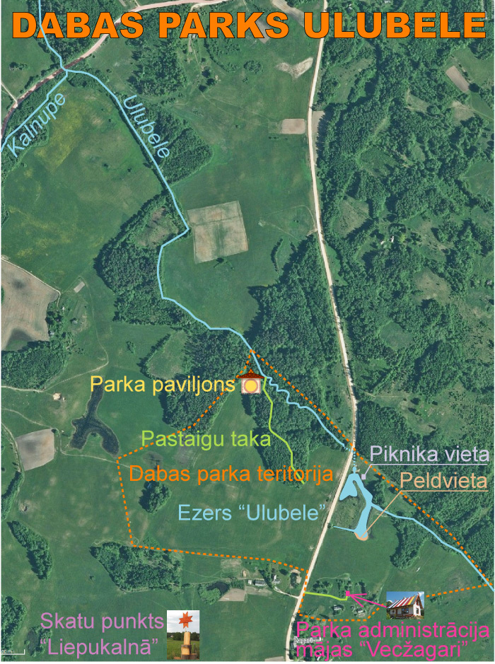 Dabas parka Ulubele karte – BUILDART.LV