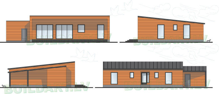 Dzīvojamās mājas projekts “Leo”, 110m2 – BUILDART.LV