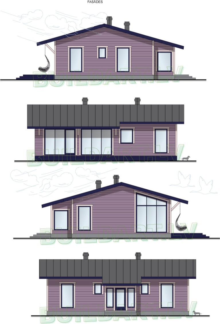 Mājas projekts “Mellene”, 110m2 – BUILDART.LV